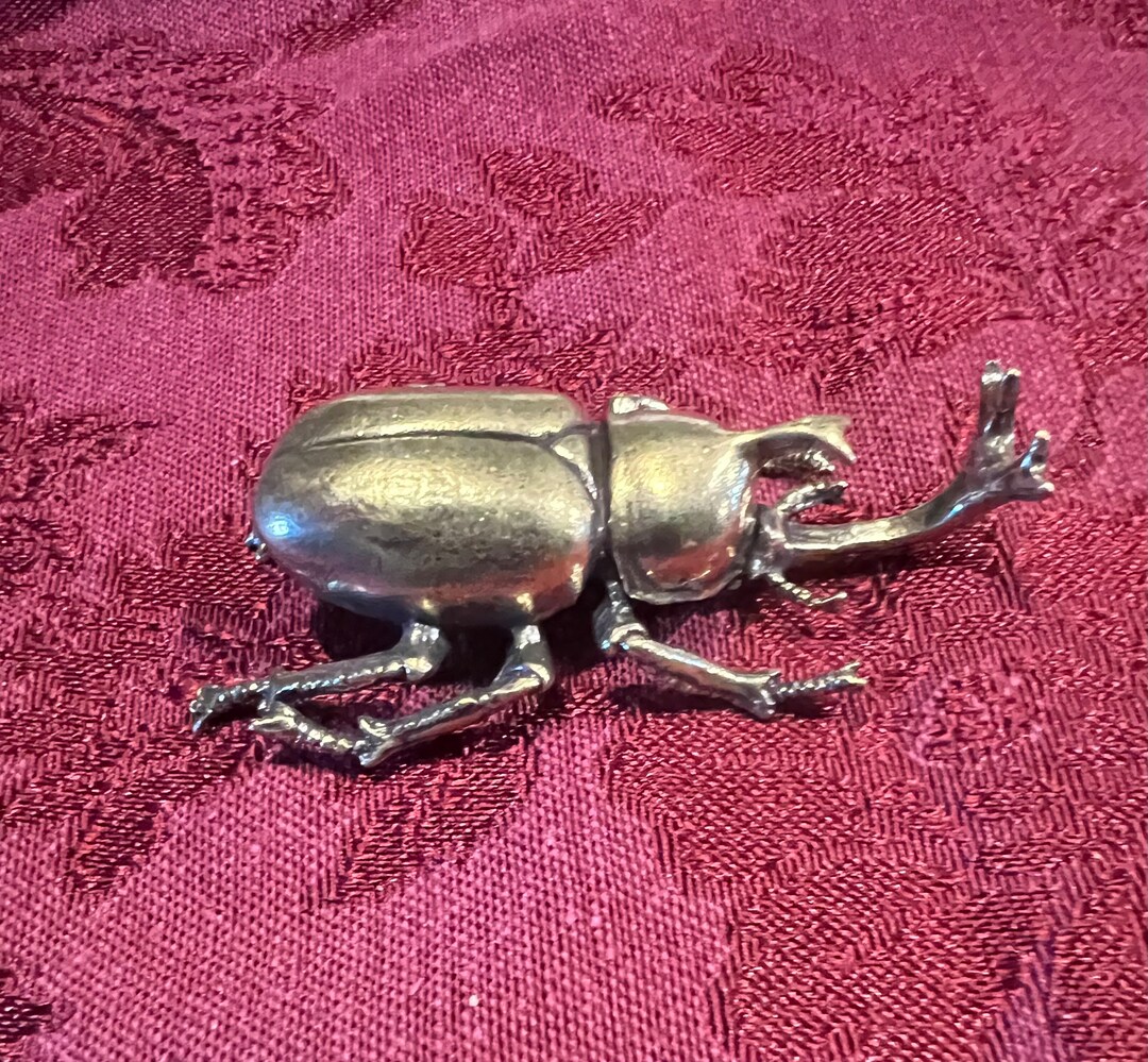 Brass Rhinoceros Beetle Tea Pet - Etsy