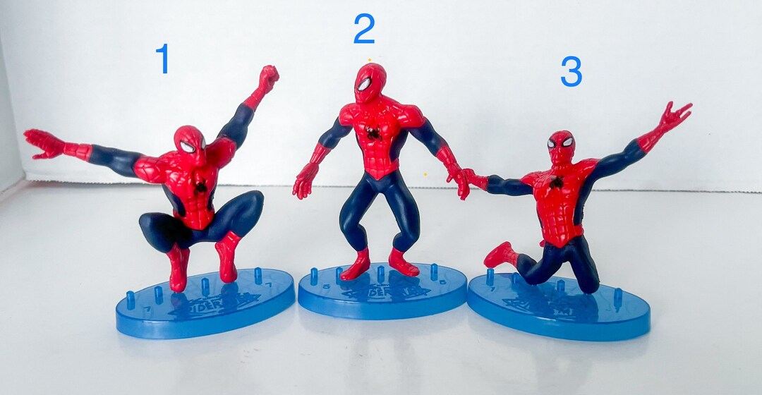 Spider Man Cake Toppers/action Figures - Etsy