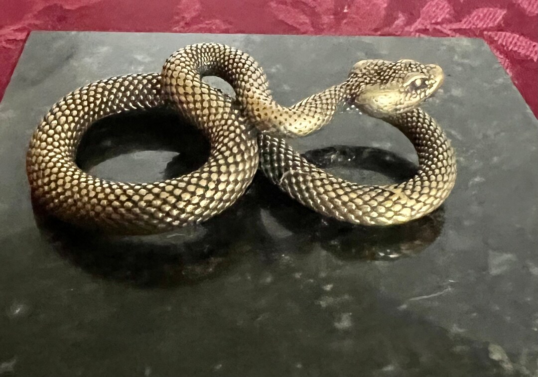 Solid Brass Snake Tea Pet - Etsy