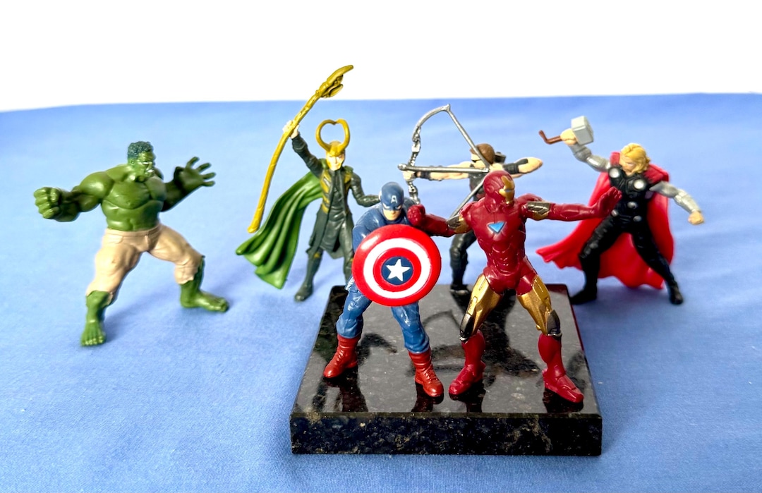 Marvel Avengers Mini Action Figures Set of 6 Pre-owned - Etsy