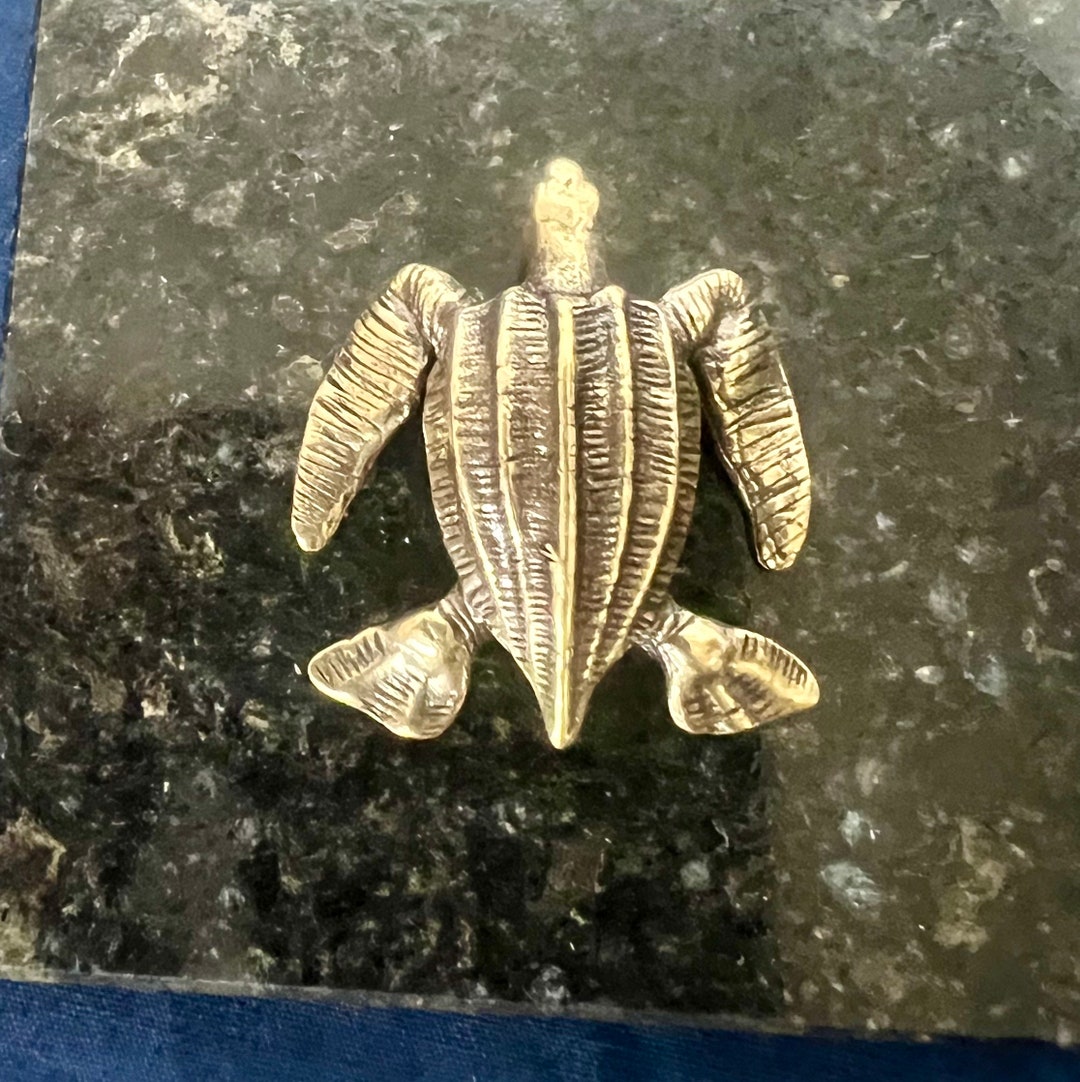 Brass Leatherback Sea Turtle Tea Pet - Etsy
