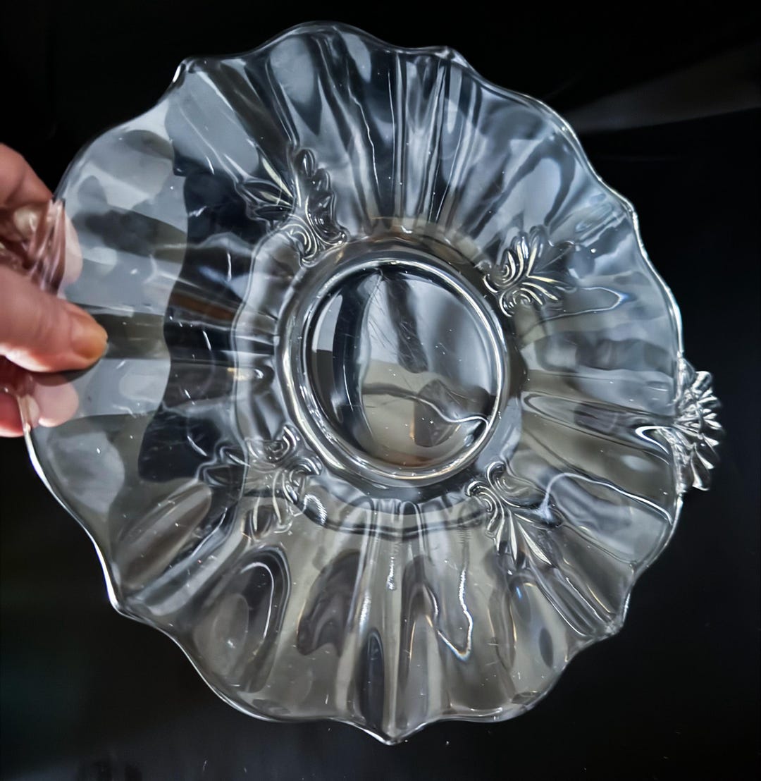 Vintage Fostoria Baroque Platter Crystal 12.5 Inches - Etsy
