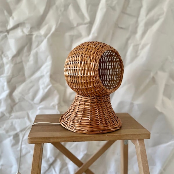 Wicker Wall Light - Etsy