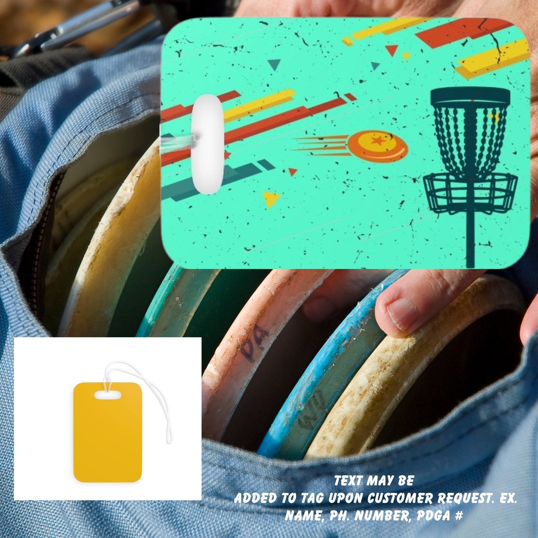 Retro Disc Golf Bag Tag Disc Golf Tags Frisbee Golf - Etsy