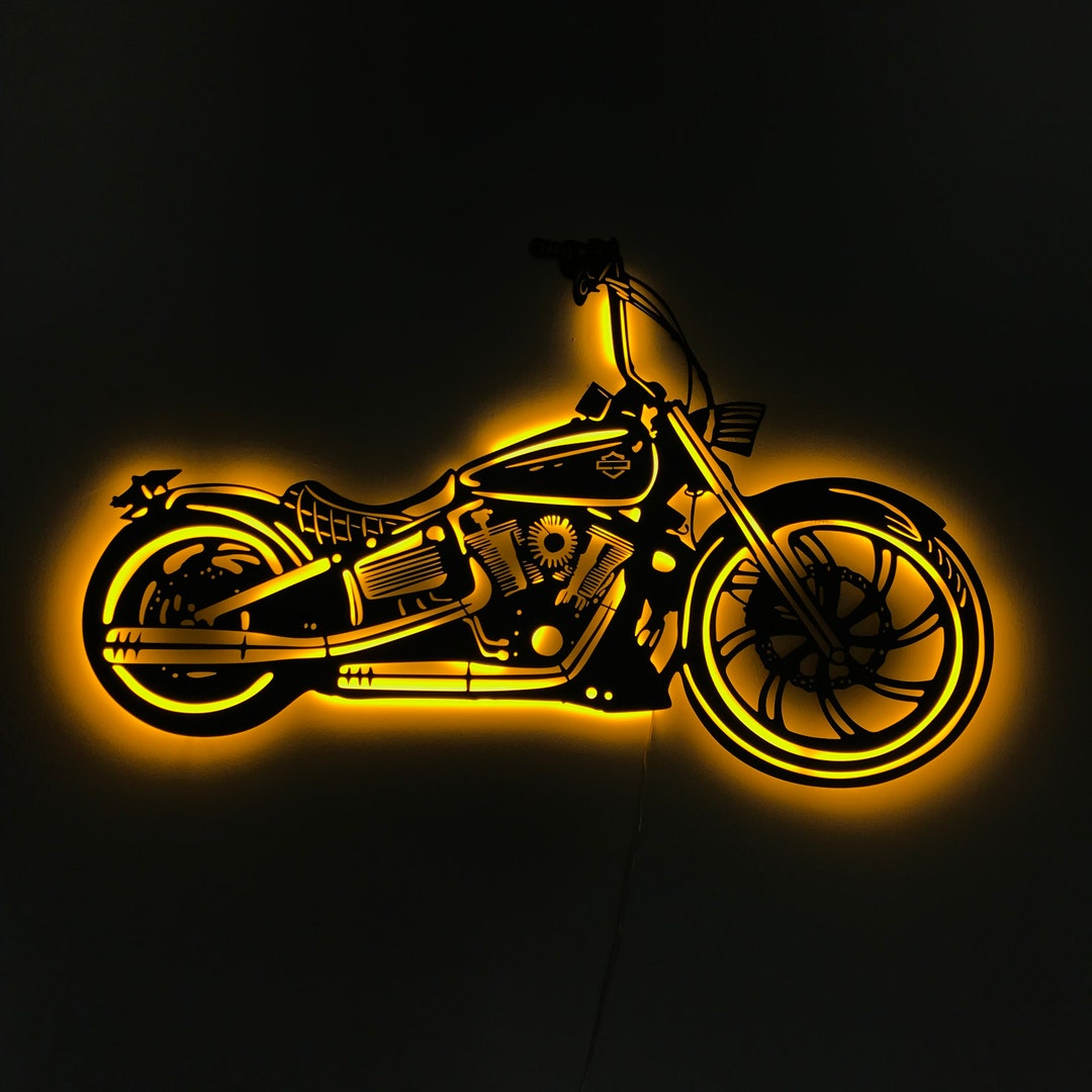 Motorcycle Metal Wall Art, Motor Gifts, Motorcycle, Motorroad, Metal ...