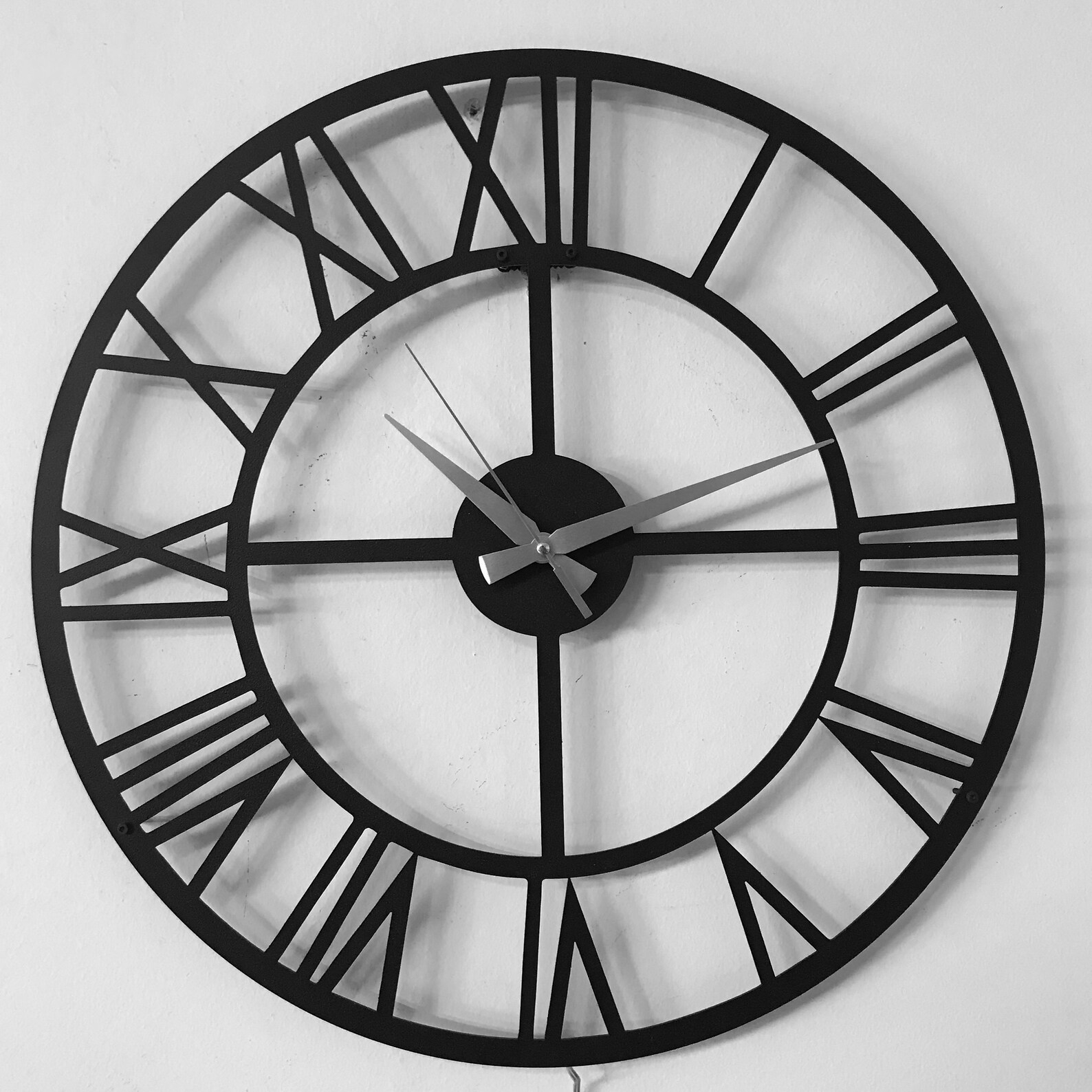 Unique Led Wall Clock, Led Lighted Wall Decor, Modern Led Clock, Metal ...