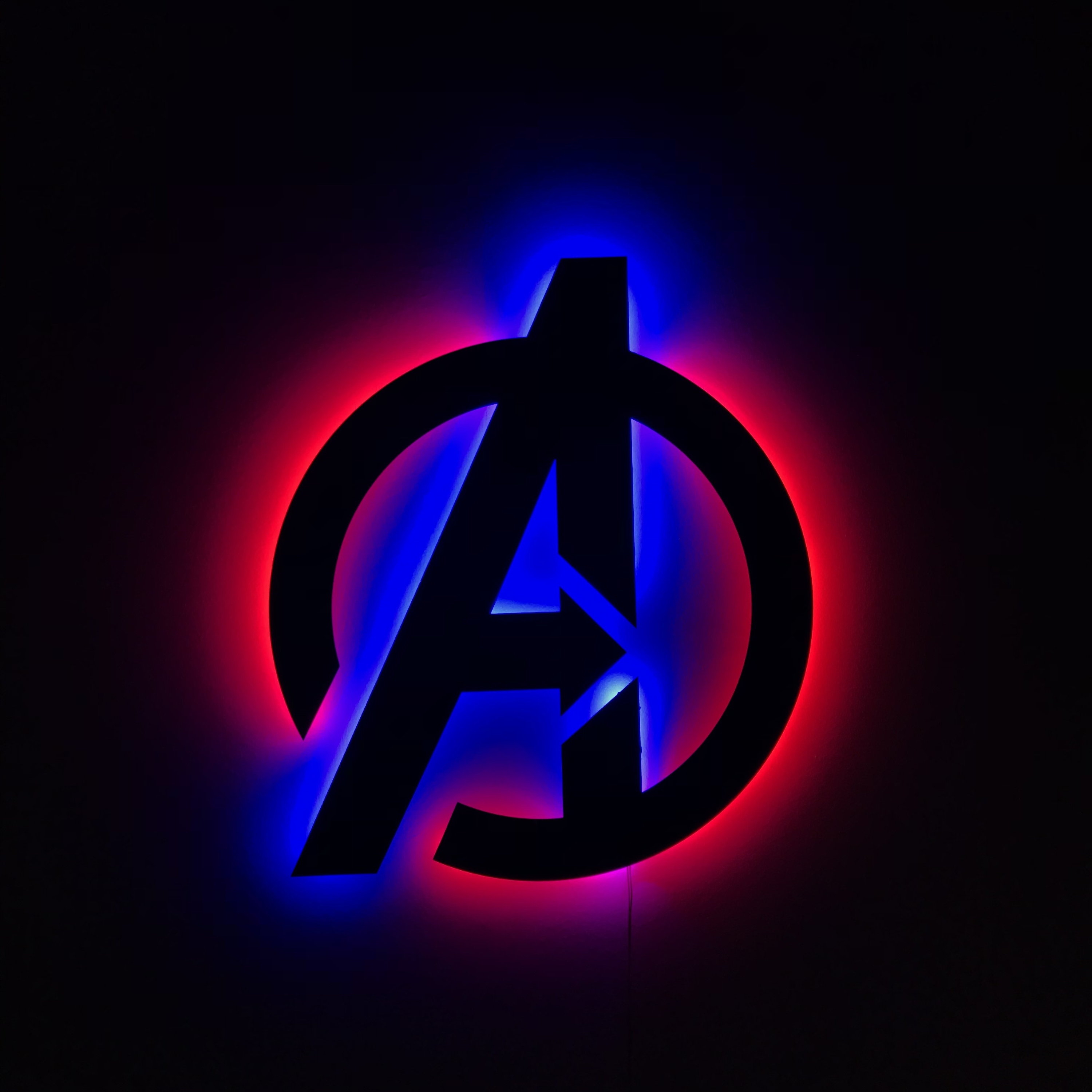 The Avengers RGB Sign, Super Heroes Led Lighted Sign, Avengers Assemble ...
