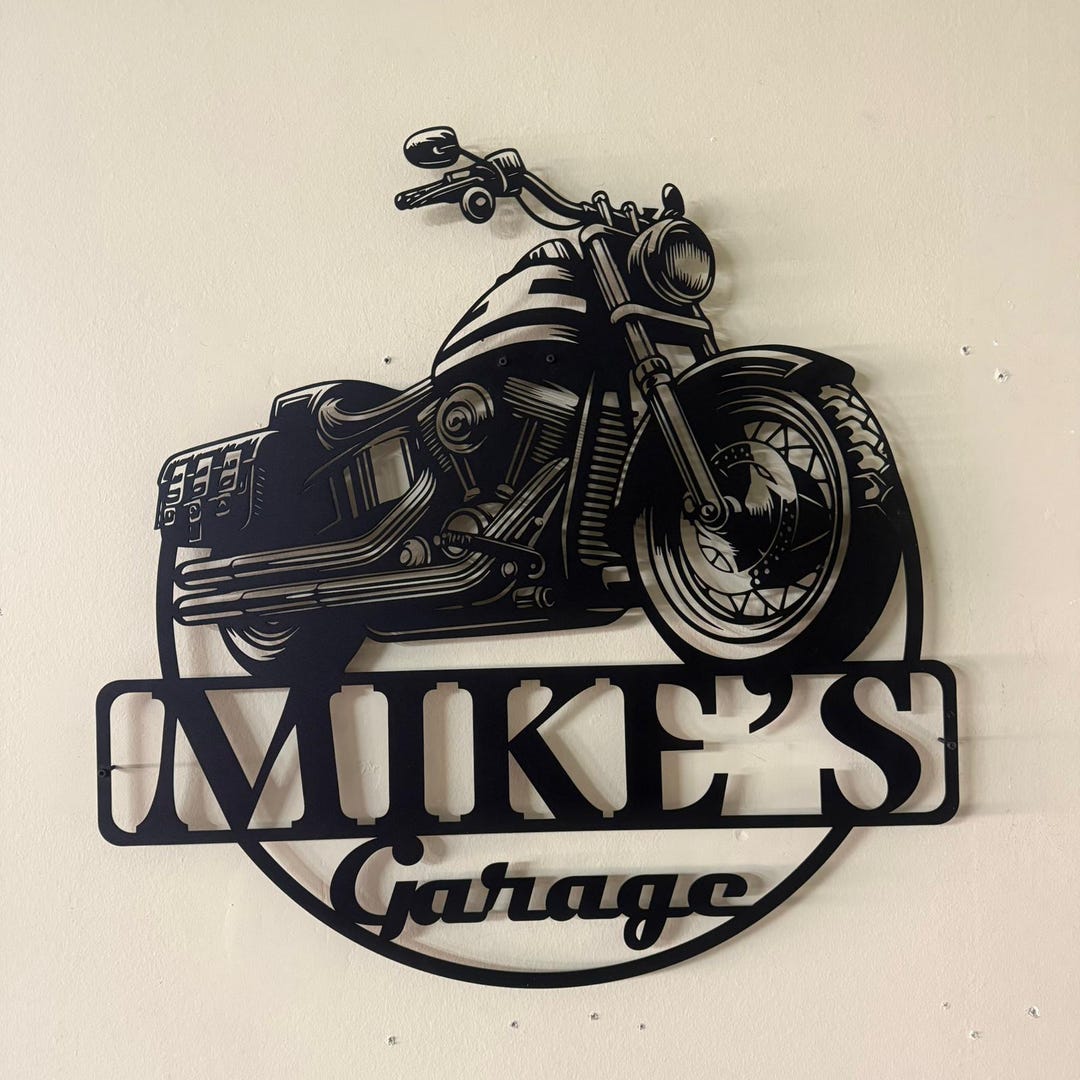Custom Motorcycle Walldecor, Motorcycle Gifts, Racer Cafe Decor, for ...