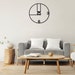 Unique Led Wall Clock, Minimalist Wall Decor, Modern Led Clock, Metal ...