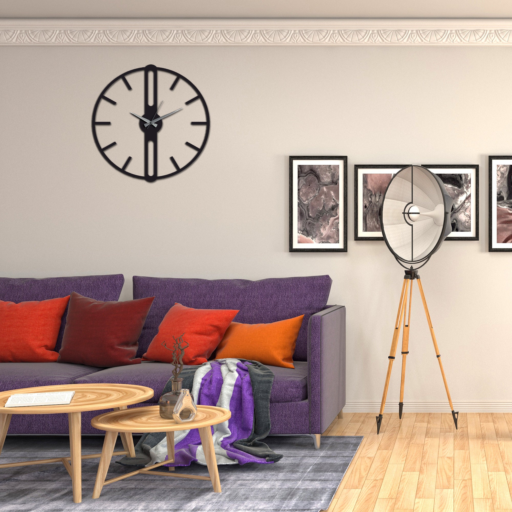 Unique Led Wall Clock Led Lighted Wall Decor Modern Led - Etsy