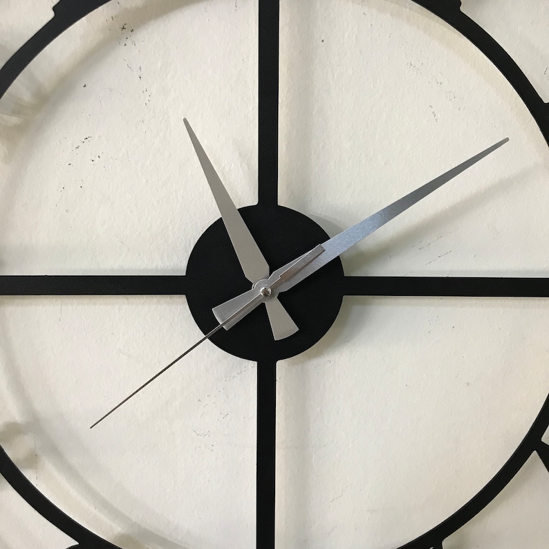 Lighted Wall Decor, Unique Led Wall Clock, Modern Led Clock, Metal Wall ...