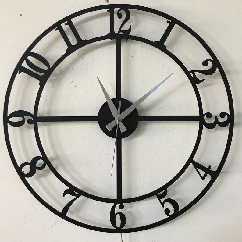 Lighted Wall Decor, Unique Led Wall Clock, Modern Led Clock, Metal Wall ...