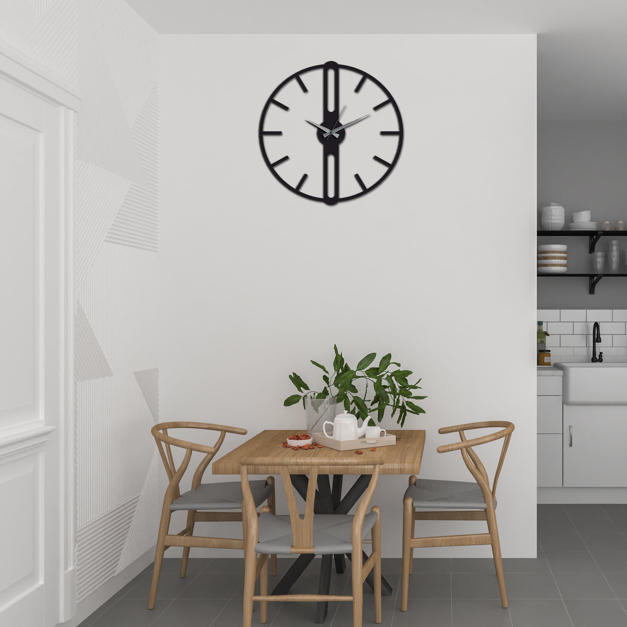 Unique Led Wall Clock Led Lighted Wall Decor Modern Led - Etsy