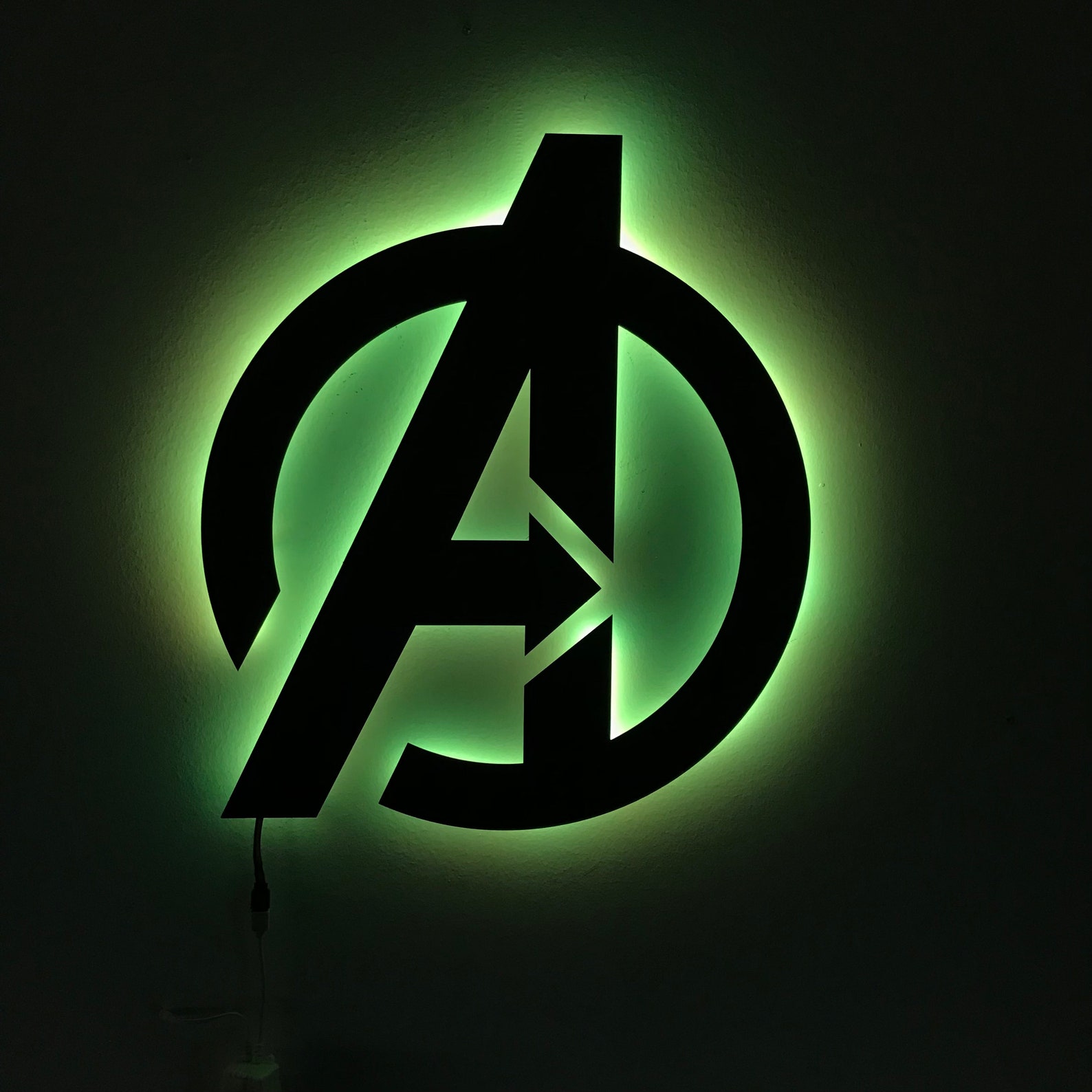 The Avengers RGB Sign, Super Heroes Led Lighted Sign, Avengers Assemble ...