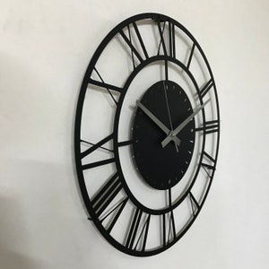 Unique Led Wall Clock, Led Lighted Wall Decor, Modern Led Clock, Metal ...