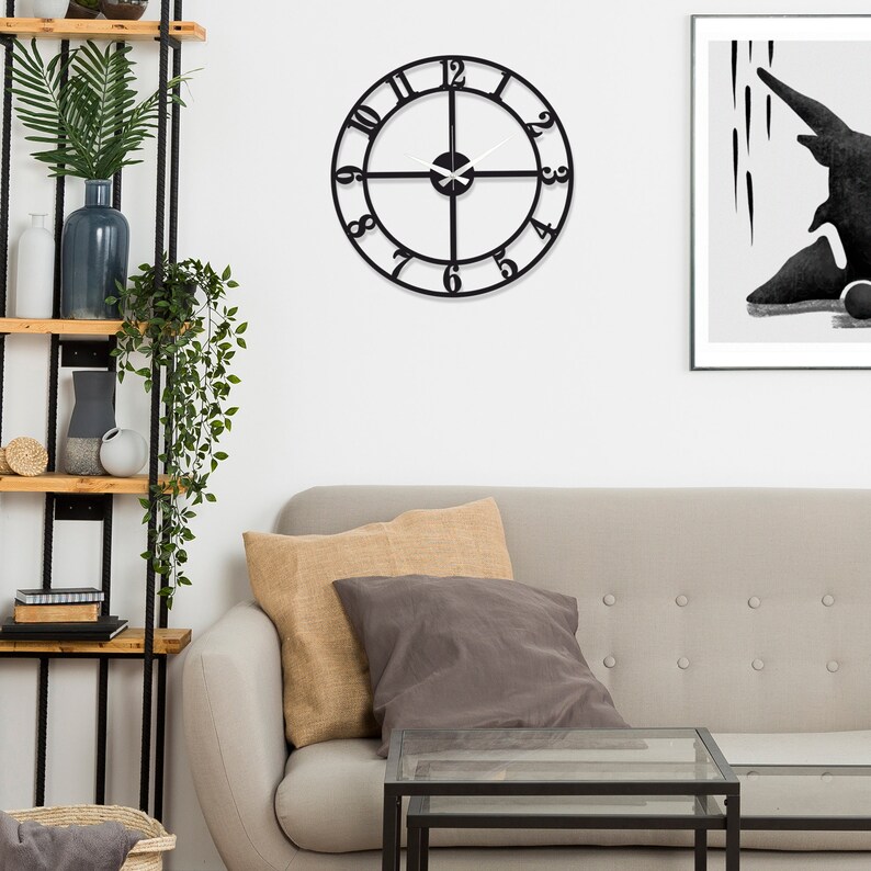Lighted Wall Decor, Unique Led Wall Clock, Modern Led Clock, Metal Wall ...
