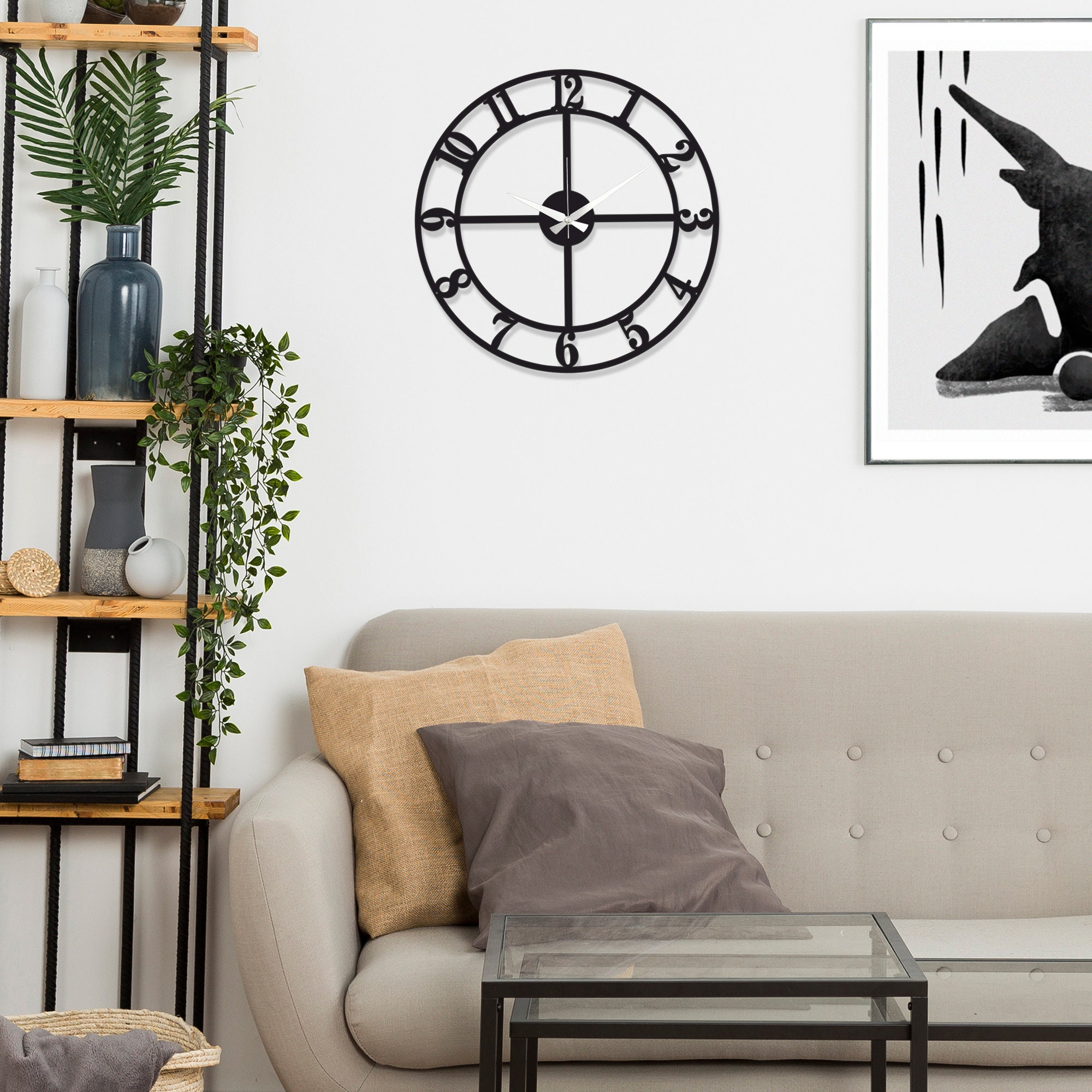 Led Lighted Wall Decor Unique Led Wall Clock Modern Led - Etsy