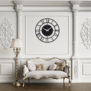 Unique Led Wall Clock, Led Lighted Wall Decor, Modern Led Clock, Metal ...