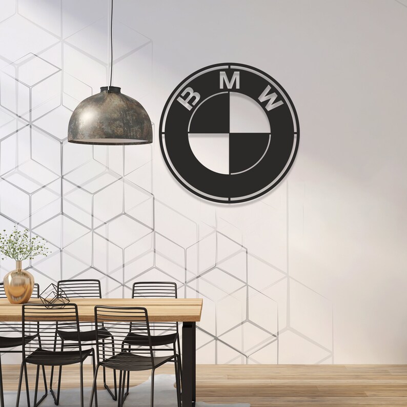 Bmw Metal Led Sign, Garage Decor, BMW Sign, Car Decor, BMW Led Logo ...