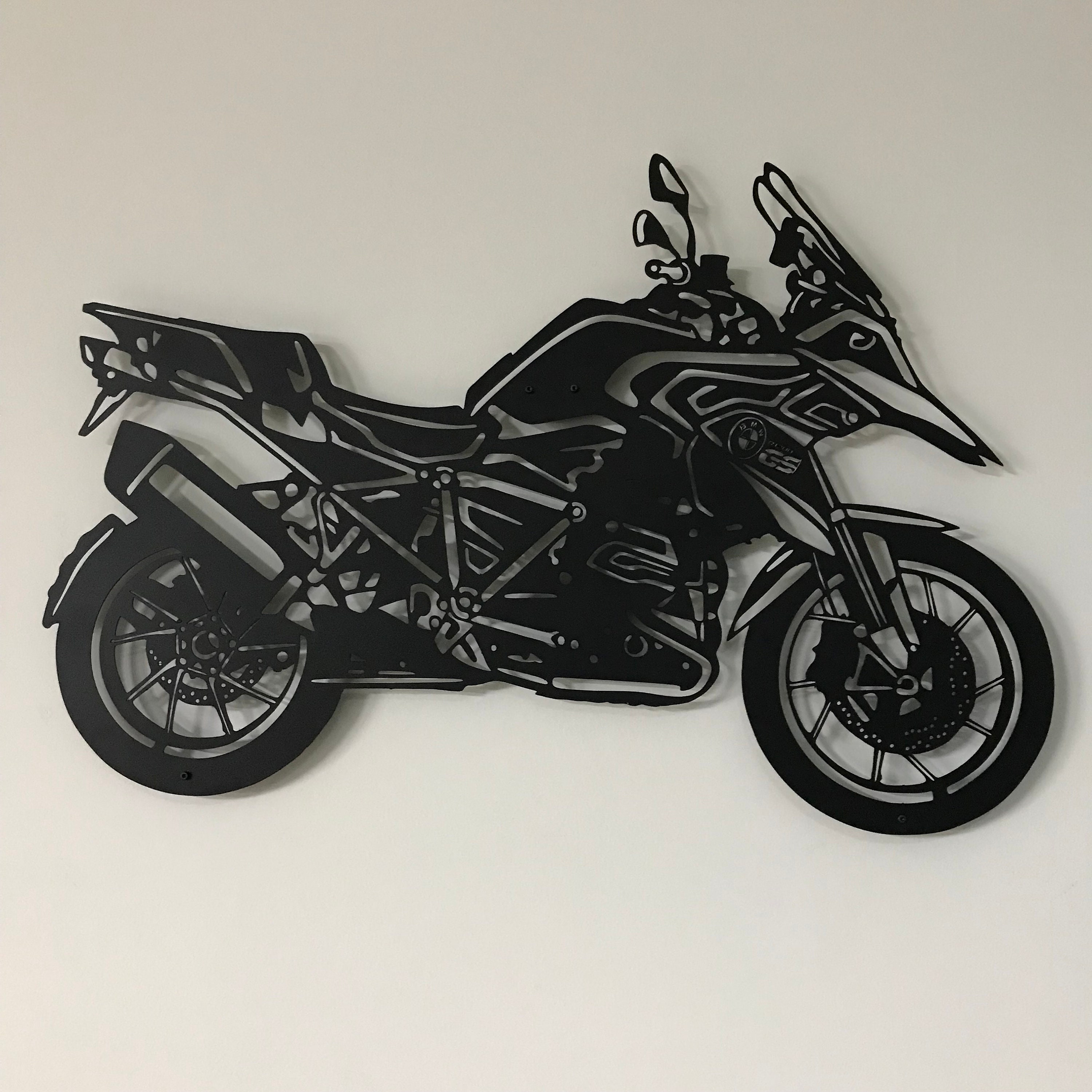 BMW Motorcycle Metal Wall Art, Motorcycle Gifts, , Motorroad, Metal ...