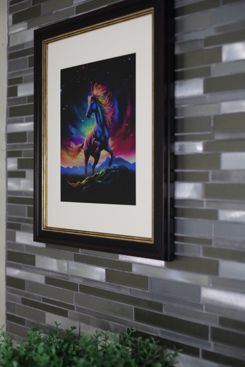 Holographic Pyrois Apollo's Horse Art Print, Mythical Wall Decor ...