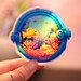 Holographic Deep Sea Fish Sticker Rainbow Decal Laptop Hydro Coral Reef ...