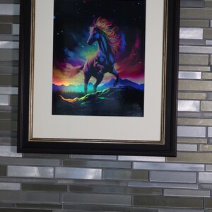 Holographic Pyrois Apollo's Horse of Fire Art Print Mythical Greek Wall ...