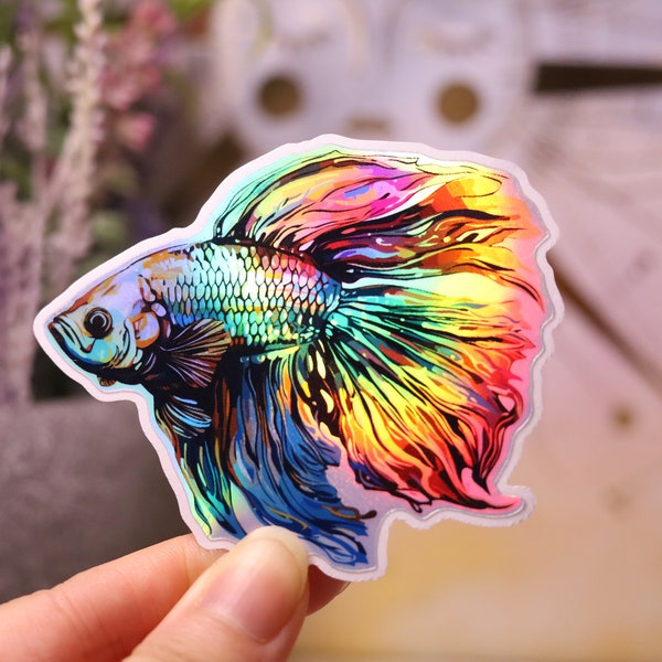 Betta Fish Sticker - Etsy