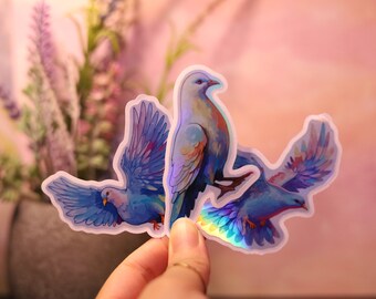 Glitter Dove Stickers Any Color Glitter Dove Envelope - Etsy