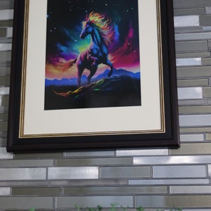 Holographic Pyrois Apollo's Horse of Fire Art Print Mythical Greek Wall ...