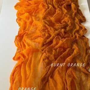 Terracotta Boho Wedding Cheesecloth Table Runner, Wedding Arch Decor ...