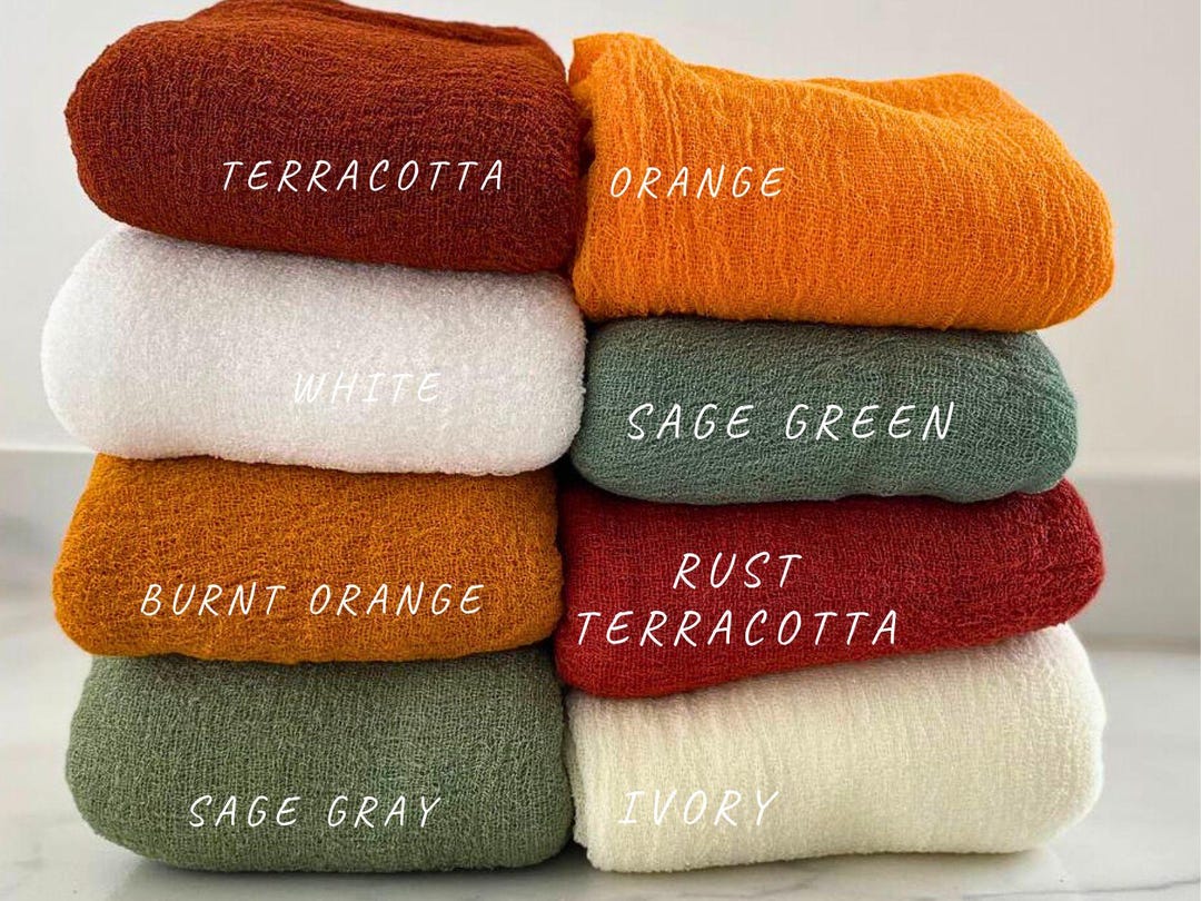 Cheesecloth Table Runner Fall Wedding: Terracotta Boho Arch Drape ...