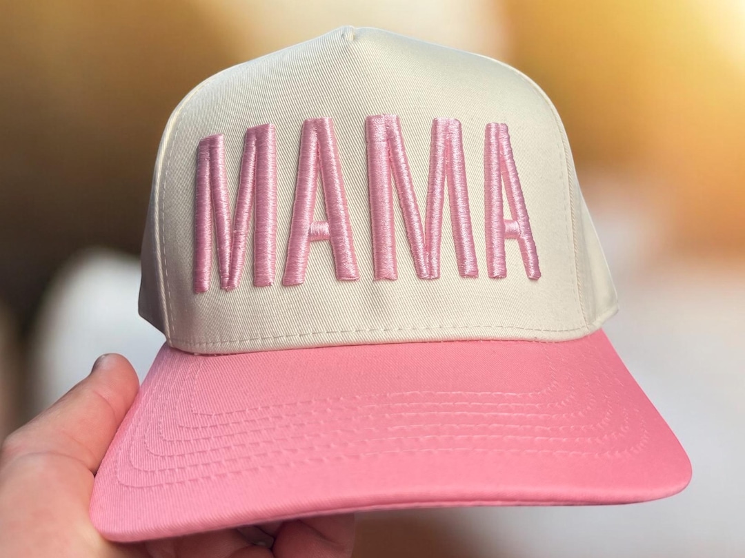 MAMA Hat Puff Embroidered Hat - Etsy