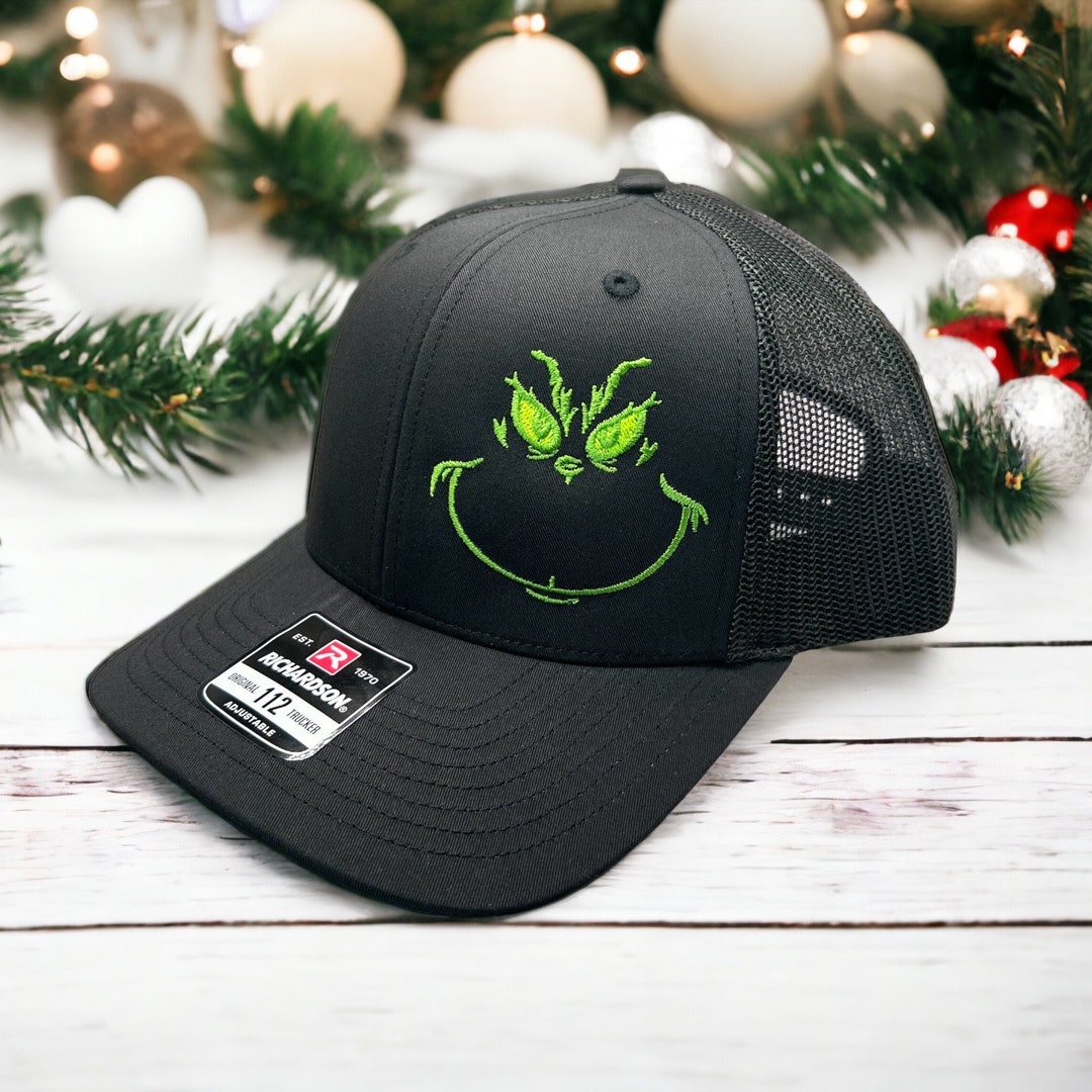 Grinch Hat L Grinch Smile L Grinch Christmas Gift Hat L Holiday Hat L ...
