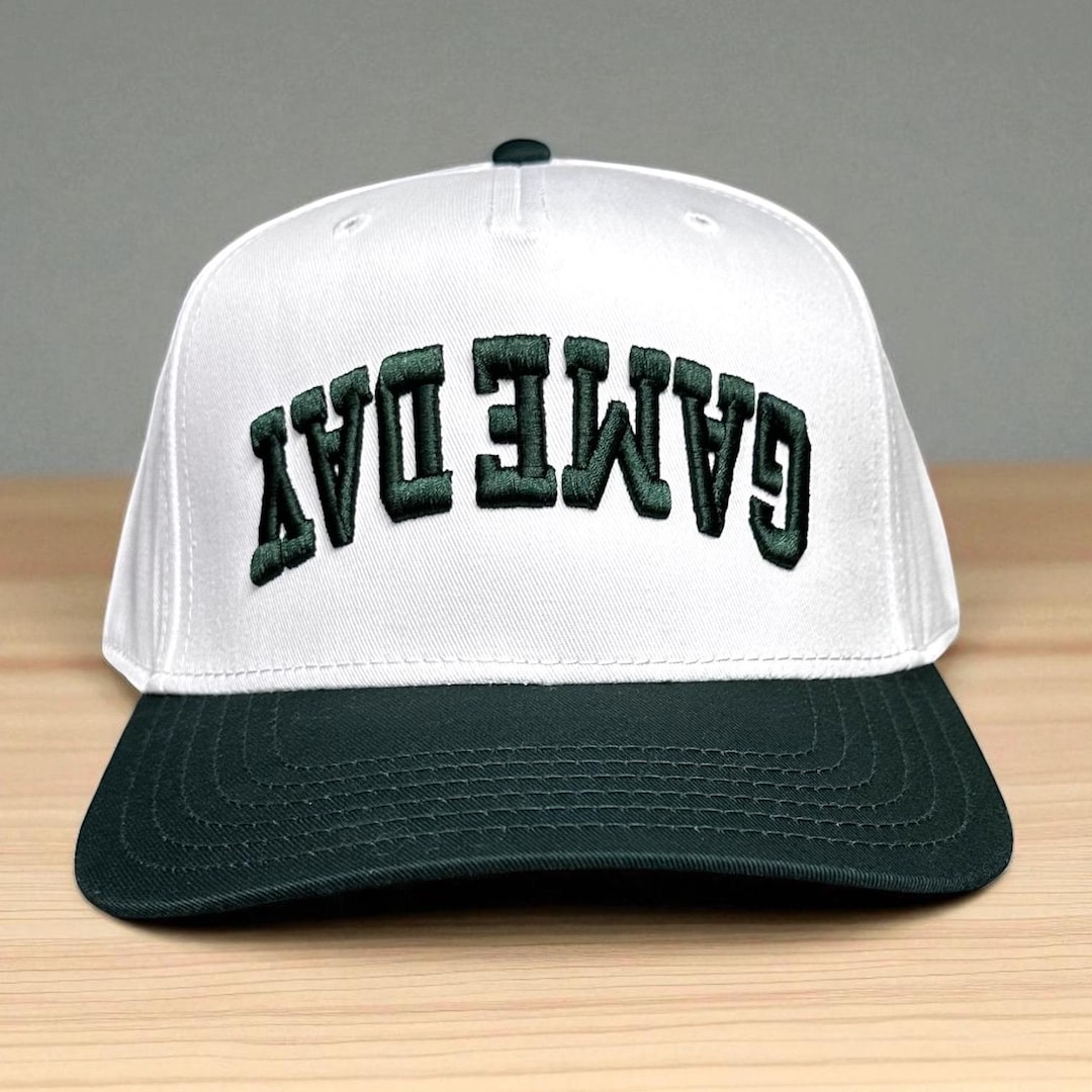 GAME DAY Upside Down Hat | 3D Puff Embroidery Cap | Trendy Tailgate Hat ...