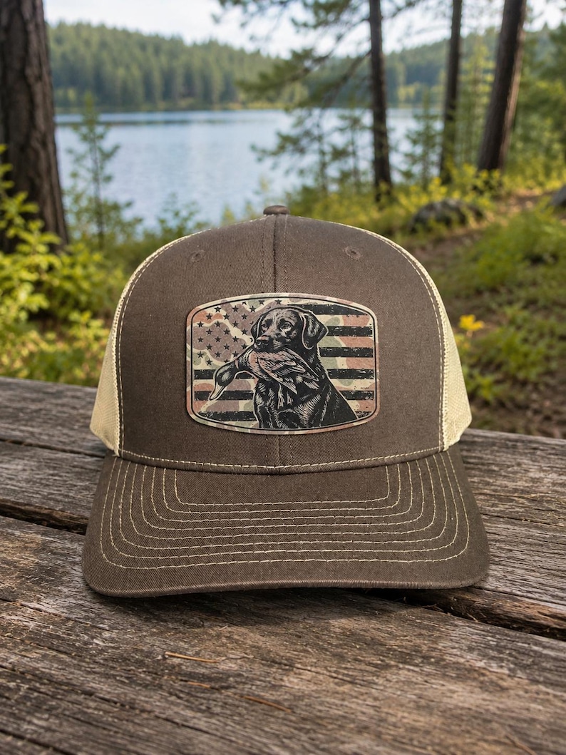Duck Hunting Hat - Laser Engraved Patch, Richardson 112 Trucker Cap ...