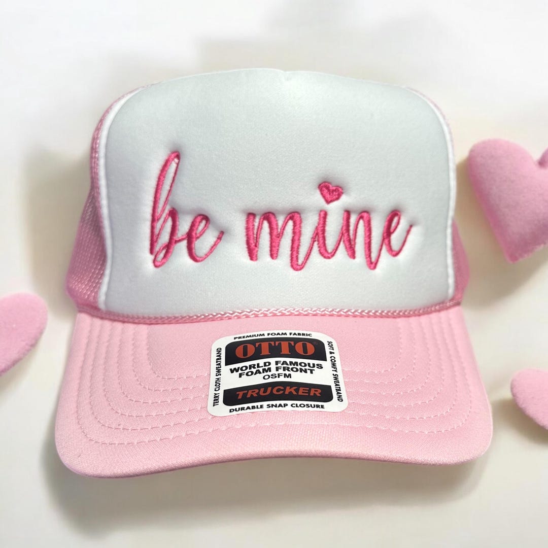 Be Mine Hat Embroidered Valentines Day Hat Cute Valentines Day Gift ...