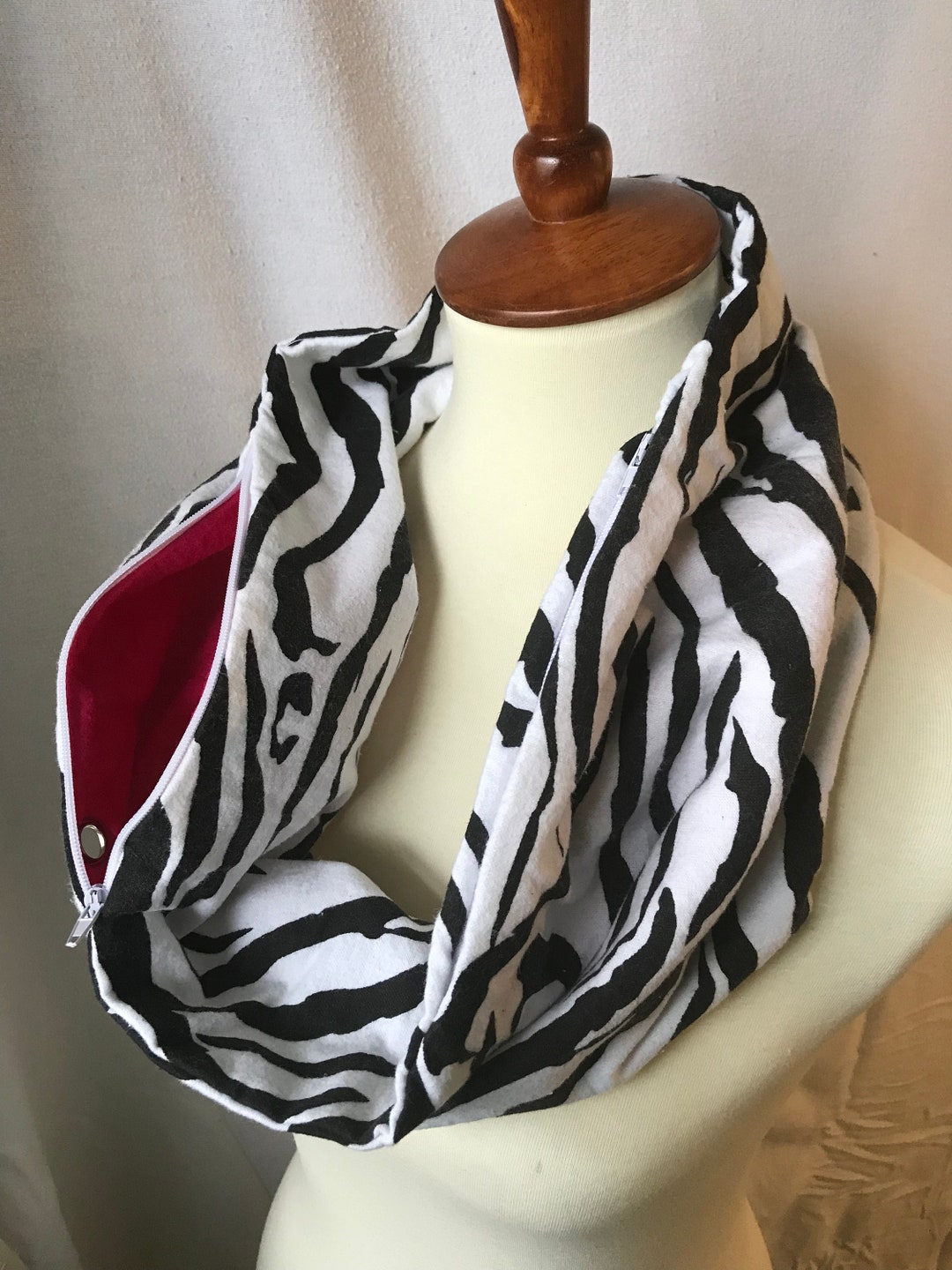 Zebra Print Scarf - Etsy