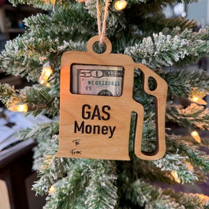 Gas Money Gift Card and Cash Holder, Christmas Ornament Gift - Etsy