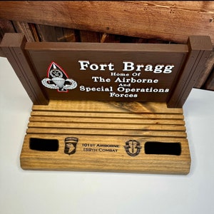 Iconic Fort Bragg Sign Coin Display, Military Gift, Airborne ...