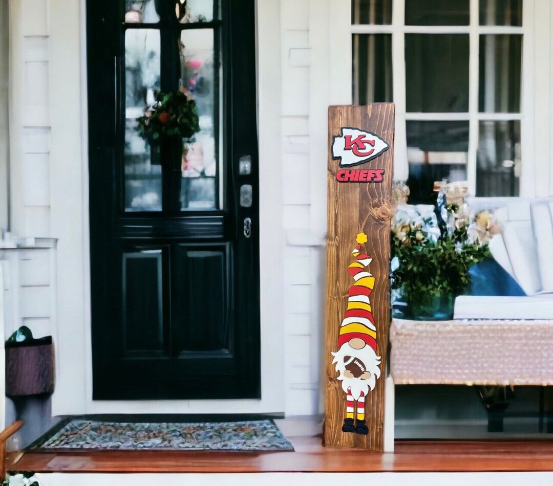 3D Football Gnome Porch Leaner Sign Team Sign - Etsy