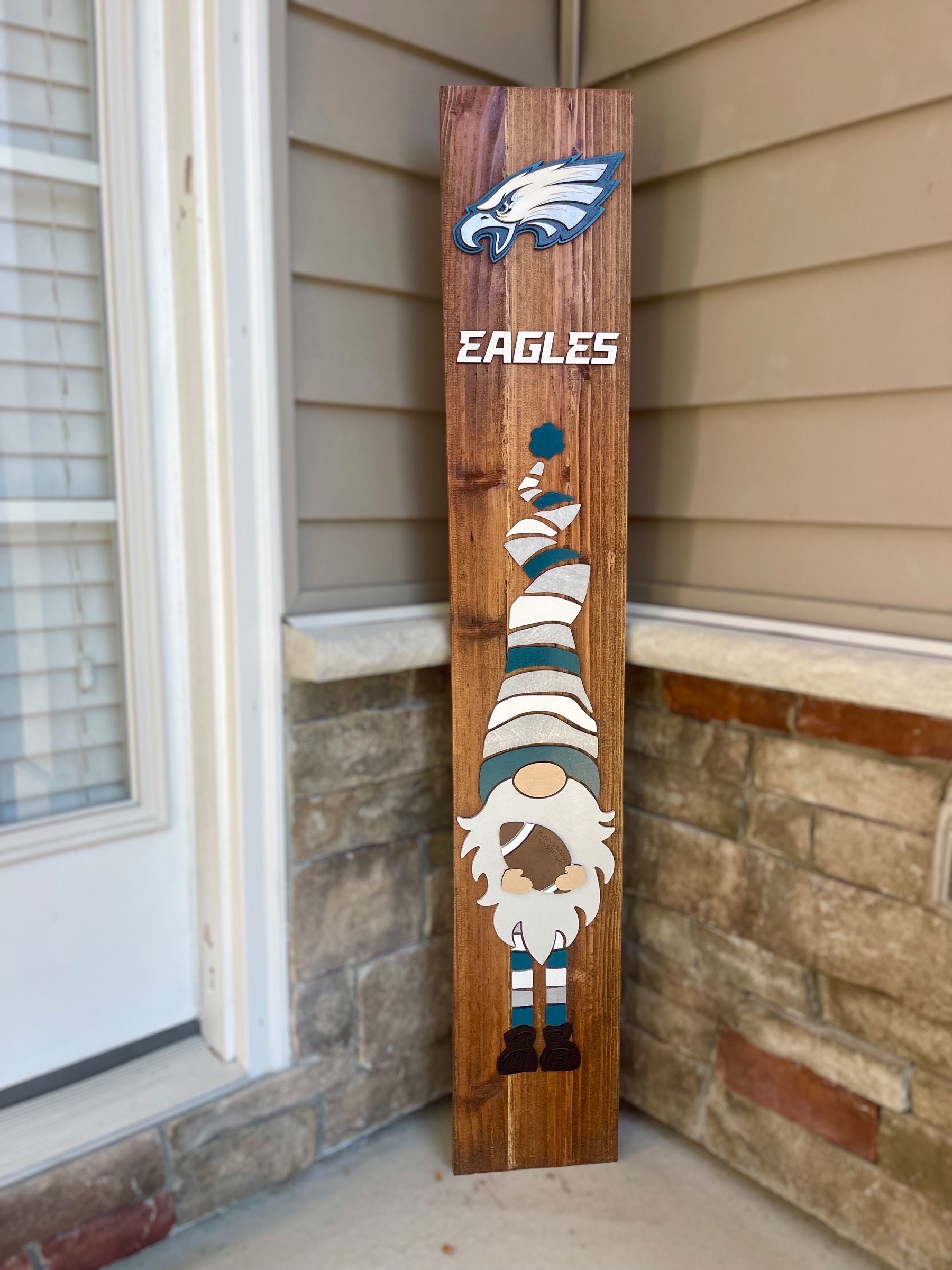3D Football Gnome Porch Leaner Sign Team Sign - Etsy