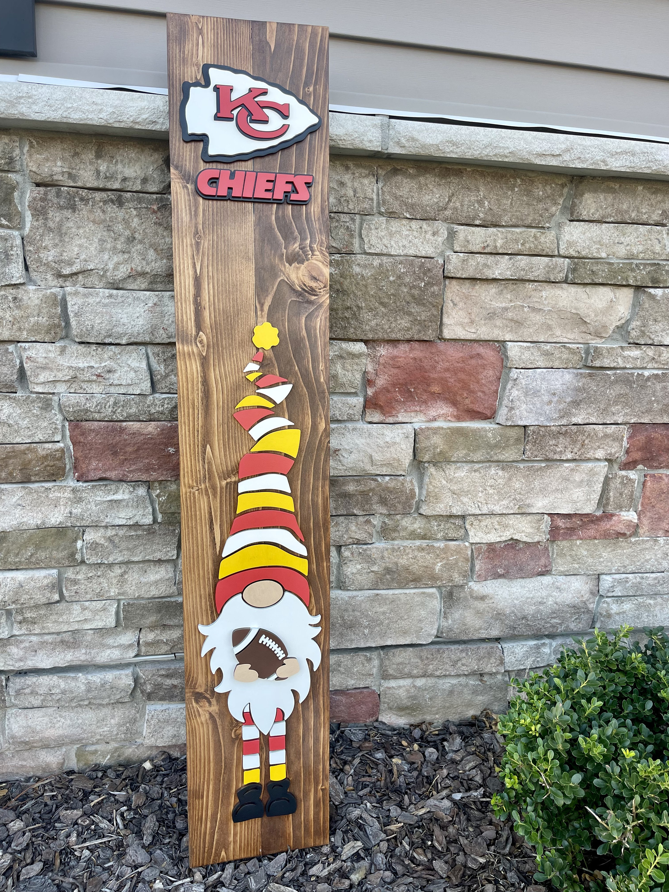 3D Football Gnome Porch Leaner Sign Team Sign - Etsy