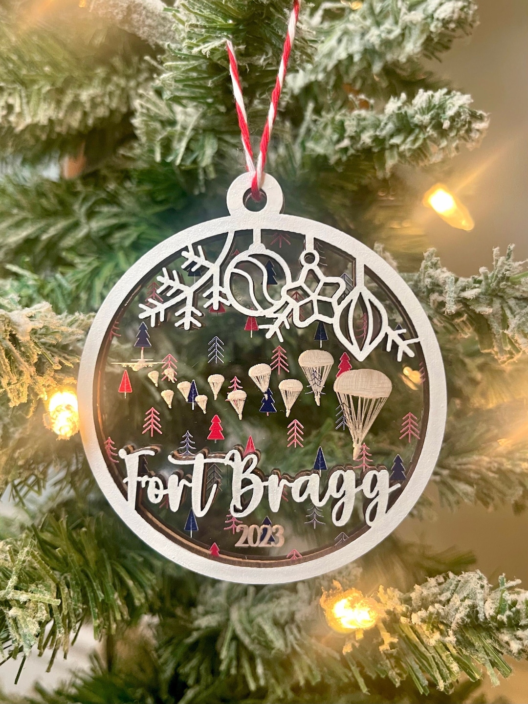 Military Fort Bragg, Fort Liberty Christmas Ornament, Airborne Ornament ...