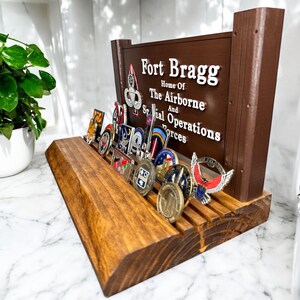 Iconic Fort Bragg Sign Coin Display, Military Gift, Airborne ...