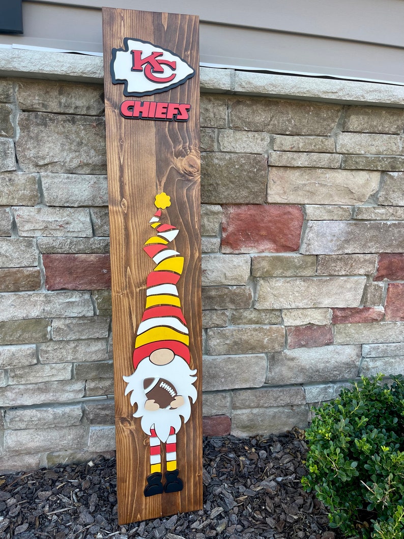 3D Football Gnome Porch Leaner Sign Team Sign - Etsy