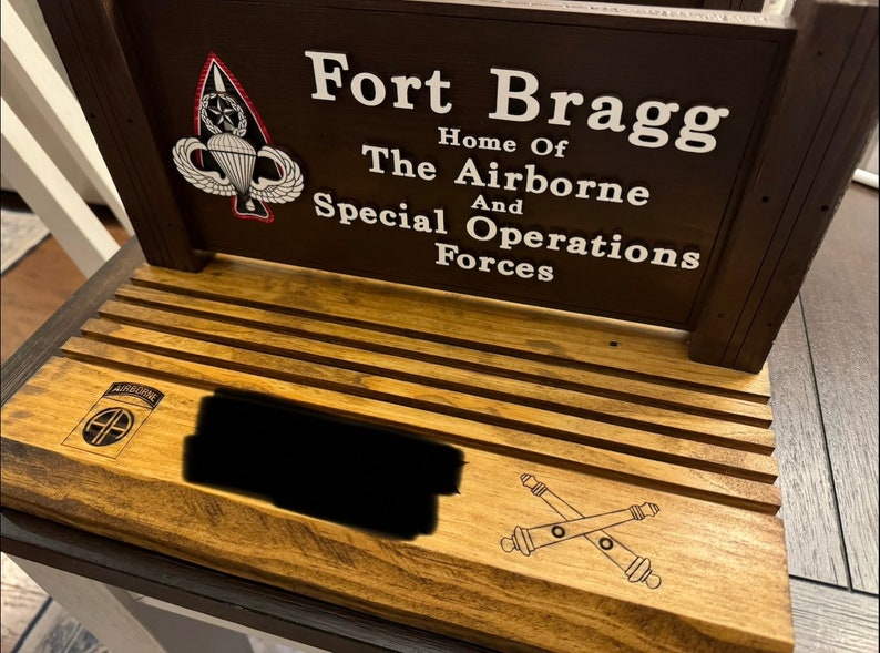 Iconic Fort Bragg Sign Coin Display, Military Gift, Airborne ...