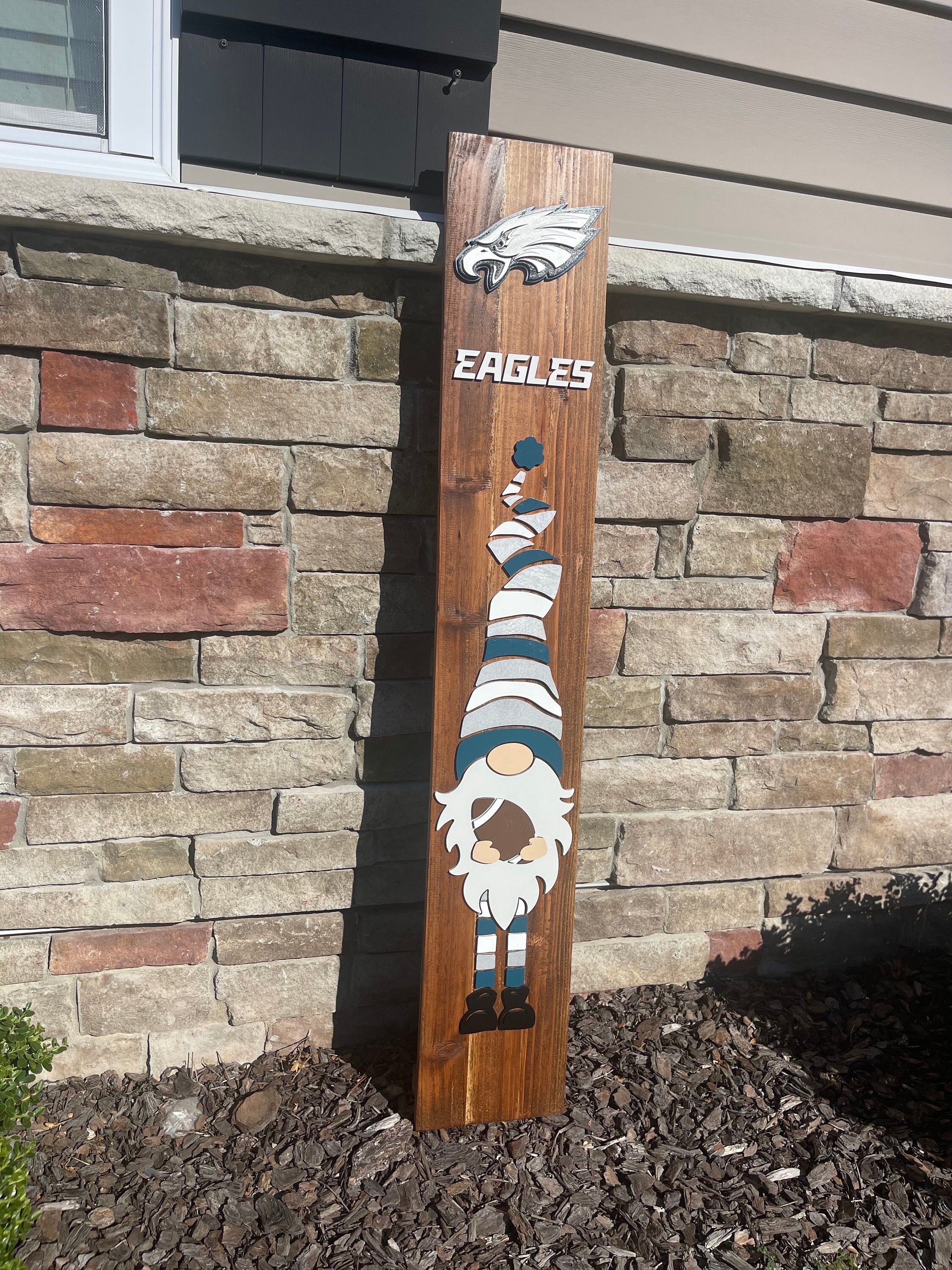 3D Football Gnome Porch Leaner Sign Team Sign - Etsy