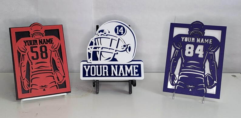 Custom Football Helmet Signs Personalized Team Spirit Plaque - Etsy