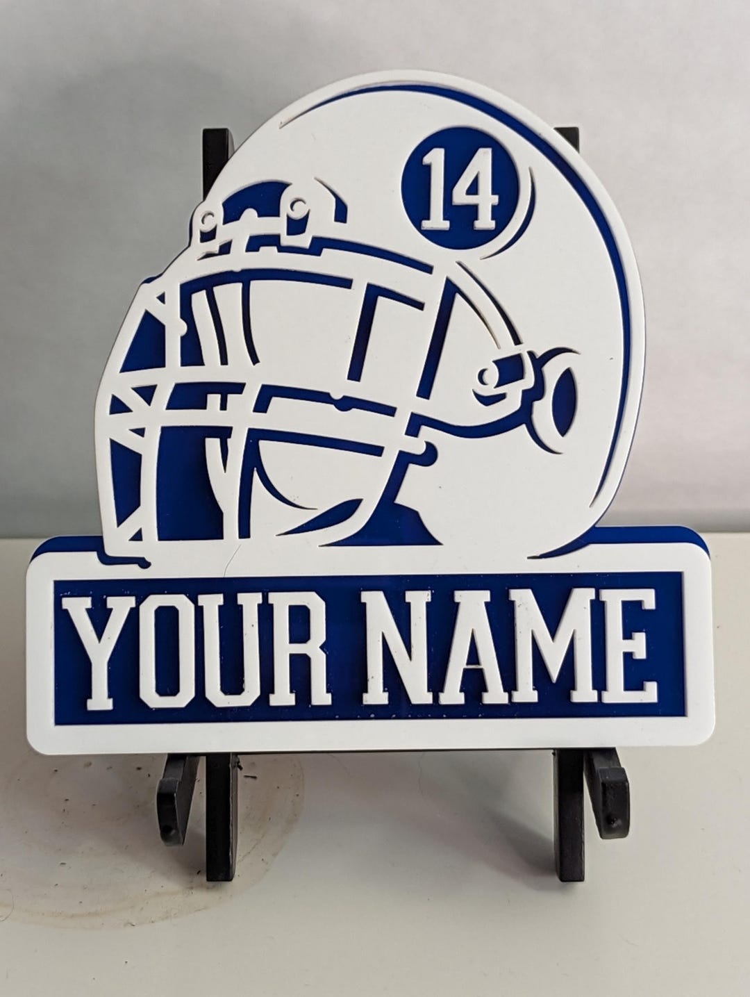 Custom Football Helmet Signs - Personalized Team Spirit Plaque - Etsy